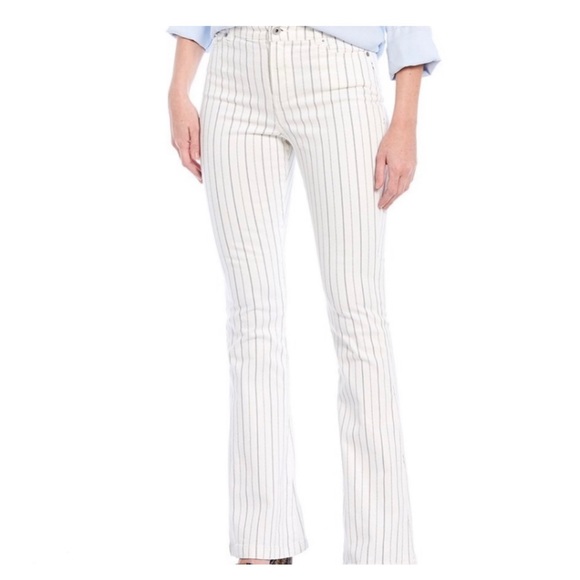Chelsea & Violet | Jeans | Chelsea Violet Striped High Rise Denim Flare ...